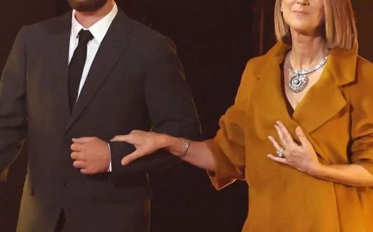 Celine Dion and her son at the Grammys | gooyadaily